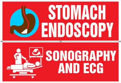 Poster Doctor Medical Stomach Endoscopy & Sonography Ecg Sticker sl ...