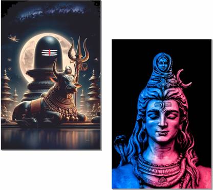 Lord Shiva Posters (Pack of 2 Posters Paper Print - Religious posters ...