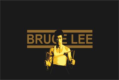 Bruce Lee Motivational Poster with A4 Size Frame F-134 Paper Print ...