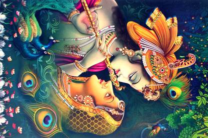 Cute Kanha Wall poster for room scenery sticker for hall living room ...