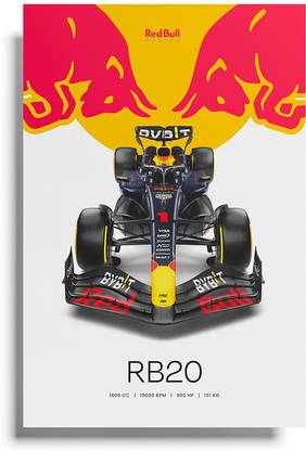 Red Bull Racing Formula One Poster | RB20 2024 Specs F1 Wall Art | 300 ...