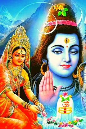 Shiv ji Poster Shiv Parvati,Mahadev,Mahakal,Bholenath,Lord Shiva, Hindu ...