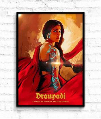 Nayanthara As Draupadi Kollywood Mahabharata Poster Photographic Paper ...