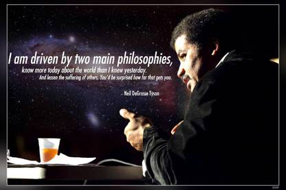Neil Degrasse Tyson Quotes Matte Finish Poster Paper Print - Animation ...