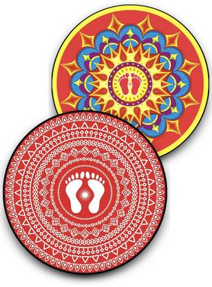 Laxmi Mata Charan Rangoli Sticker | Diwali Rangoli Laxmi Mata Feet ...