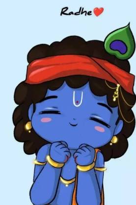 Bal Krishna, Lord Krishna Poster | Radha-Krishna,Laddu Gopal Hindu God ...