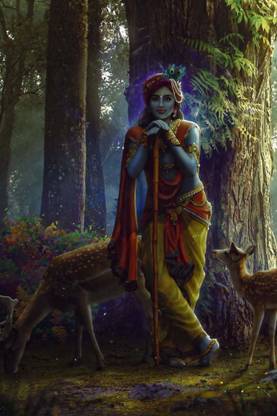 Bal Krishna, Lord Krishna Poster | Radha-Krishna,Laddu Gopal Hindu God ...