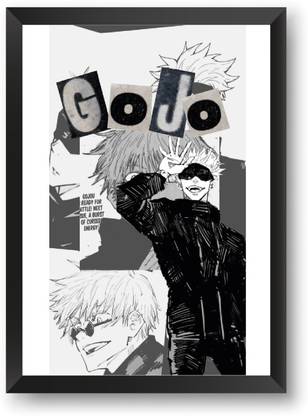 ANIME POSTER FRAME | Gojo Satoru (NARUTO) - Wall Poster Framed For Home ...