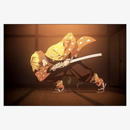 Zenitsu Poster | Demon Slayer Zenitsu Poster | Anime Demon Slayer ...