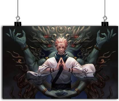 God Ryomen Sukuna Poster | Jujutsu Kaisen God Sukuna Poster | Sukuna ...
