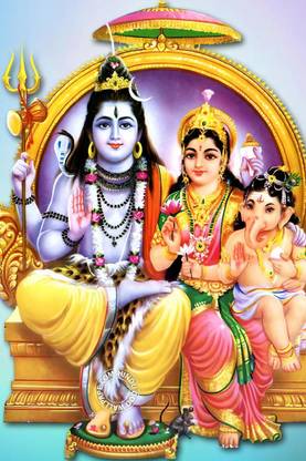 Shiv ji Poster Shiv Parvati,Mahadev,Mahakal,Bholenath,Lord Shiva, Hindu ...