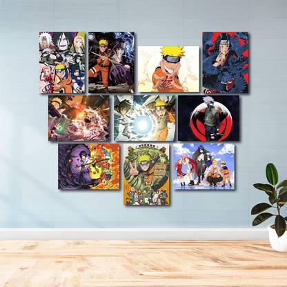|NARUTO WALL POSTER 8 * 12 INCHES | PACK OF 10 | A4 SIZE 300 GSM THICK ...
