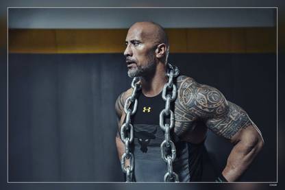 Chain Actor The Rock Dwayne Johnson Dwayne Johnson The Rock Matte ...