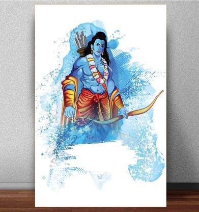 Shree Ram Wall Poster For Home And office Decor,Lord Rama poster for ...