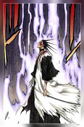 Zaraki Kenpachi Anime Bleach Manga Reiatsu Matte Finish Poster P-12158 ...