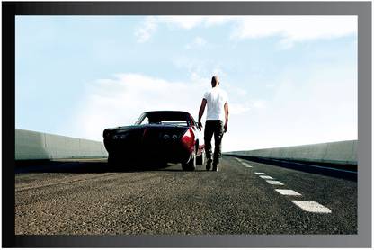 Fast and Furious Movie Frame Poster For Room Synthetic Wood Gloss ...