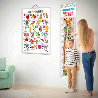ALPHABET CHART and GIRAFFE HEIGHT CHART | Set of 2 chart | Journey ...