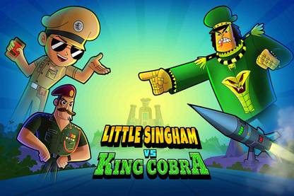 "Little Singham Cartoon" Wall Poster|Kids Cartoon Wall Poster|Unframed ...