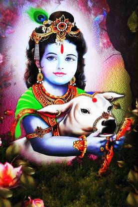 Bal Krishna, Lord Krishna Poster | Radha-Krishna,Laddu Gopal Hindu God ...