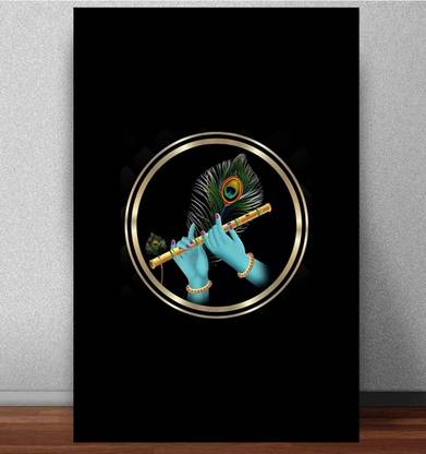 Lord Shri Krishna Poster for Room Paper Print - Religious posters in ...