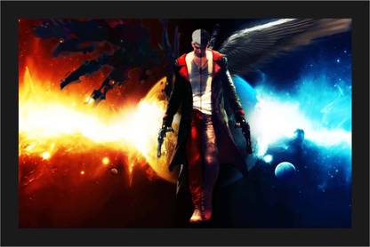 Devil May Cry DMC Game Poster with A4 Size Frame F-260 Paper Print ...
