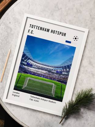 Tottenham Hotspurs Spurs Football Club Stadium White Framed Poster ...