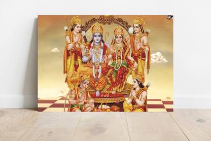 Shree Ram darbar Wall Poster For Home And office Decor,Lord Rama poster ...
