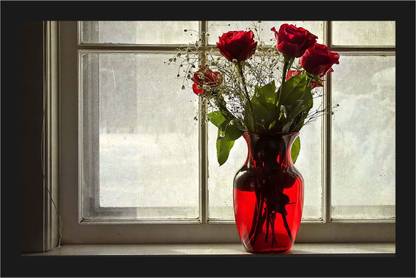 Flower Scenery Nature Poster with A4 Size Frame F-316 Paper Print ...