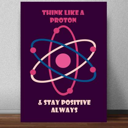 Positive Proton Motivational Poster For Room & Office Multicolor Paper ...