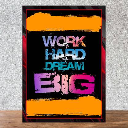 Poster Inspirational Motivational Quotes Work Hard sl-4720 (Wall Poster ...