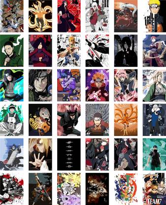 Naruto Posters - Uzumaki Naruto Wall Posters 6x4 Inch Set of 36-Naruto ...