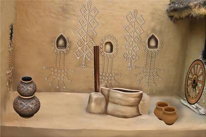 Rajasthani Photo Frame | Rajasthani Painting Fine Art Print - Abstract ...