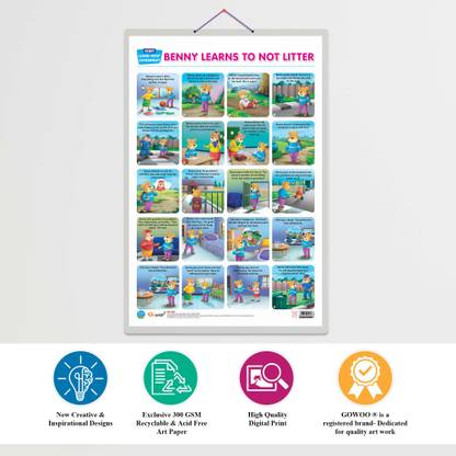 GIANT UNICORN COLOURING POSTER and 2 IN 1 STORY CHART BENNY LEARNS ...