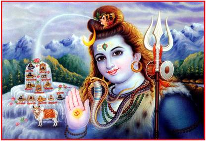 Poster Lord Shiva Ji Shivling Photo sl-9928 (Wall Poster, 13x19 Inch ...