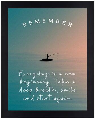 Start Again Motivational Paper Print Paper Print - Quotes & Motivation ...