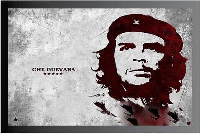 Che Guevara Poster with Frame Gloss Lamination M26 Paper Print ...
