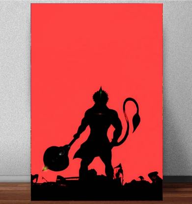 Hanuman Ji poster for home decor A4 Size ,Lord Hanuman Religious ...