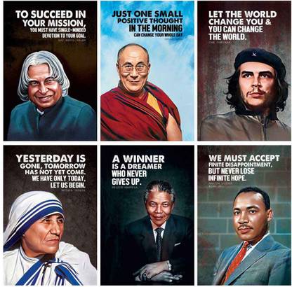 Great Personality Motivational and Inspirational Quotes Wall Posters ...