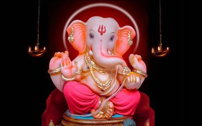 HD Shree Ganesha Ji Wall Poster |HD Religious Wall Poster|Cartoon Bal ...