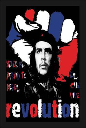 Che Guevara Motivational Poster with A4 Size Frame F-217 Paper Print ...