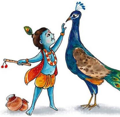 Bal Krishna, Lord Krishna Poster | Radha-Krishna,Laddu Gopal Hindu God ...