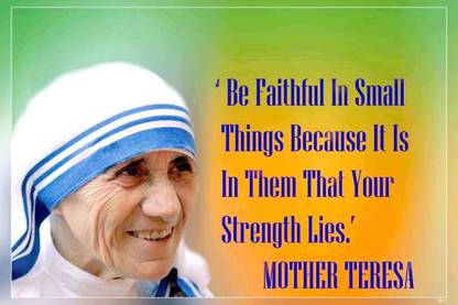 Mother Teresa Known As Saint Teresa Of Calcutta Matte Finish Poster ...