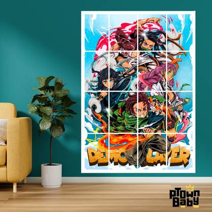 Demon Slayer: Kimetsu no Yaiba - Epic 16 A4 Grid Paper Poster Set ...