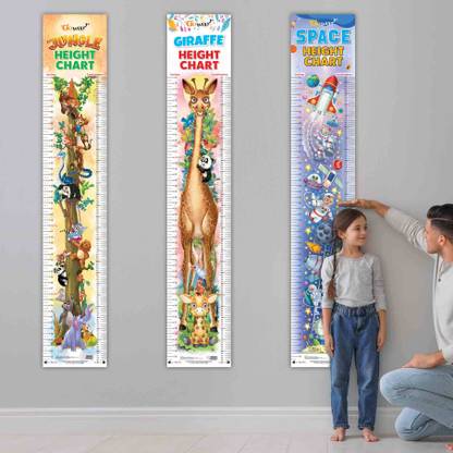 JUNGLE HEIGHT CHART, GIRAFFE HEIGHT CHART and SPACE HEIGHT CHART| Set ...