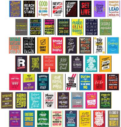 Motivational Poster Wall Posters Pack Of 54 - 6x4 Inch Aesthetic ...