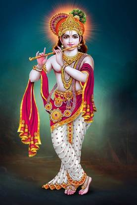 Bal Krishna, Lord Krishna Poster | Radha-Krishna,Laddu Gopal Hindu God ...