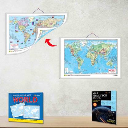 WORLD POLITICAL - MAP PRACTICE BOOK, BOOK OF OUTLINE MAPS WORLD and 2 ...
