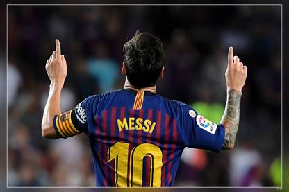 Lionel Messi Goal Barcelona Soccer Football Album Cover Matte Finish ...