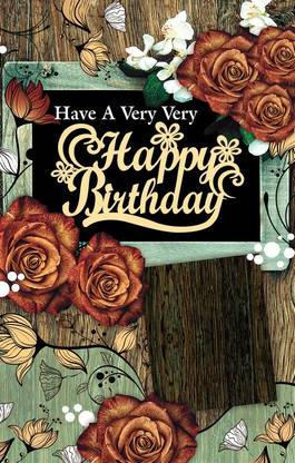 Poster Happy Birthday Dashing Sl-15735 (Wall Poster, 13x19 Inches, Matt ...