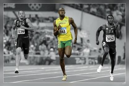 Usain St Leo Bolt Athleties Matte Finish Poster Paper Print - Animation ...